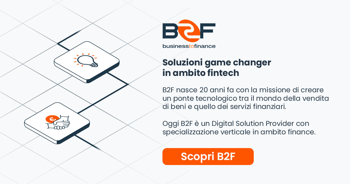 Soluzioni game changer in ambito fintech | B2F SpA